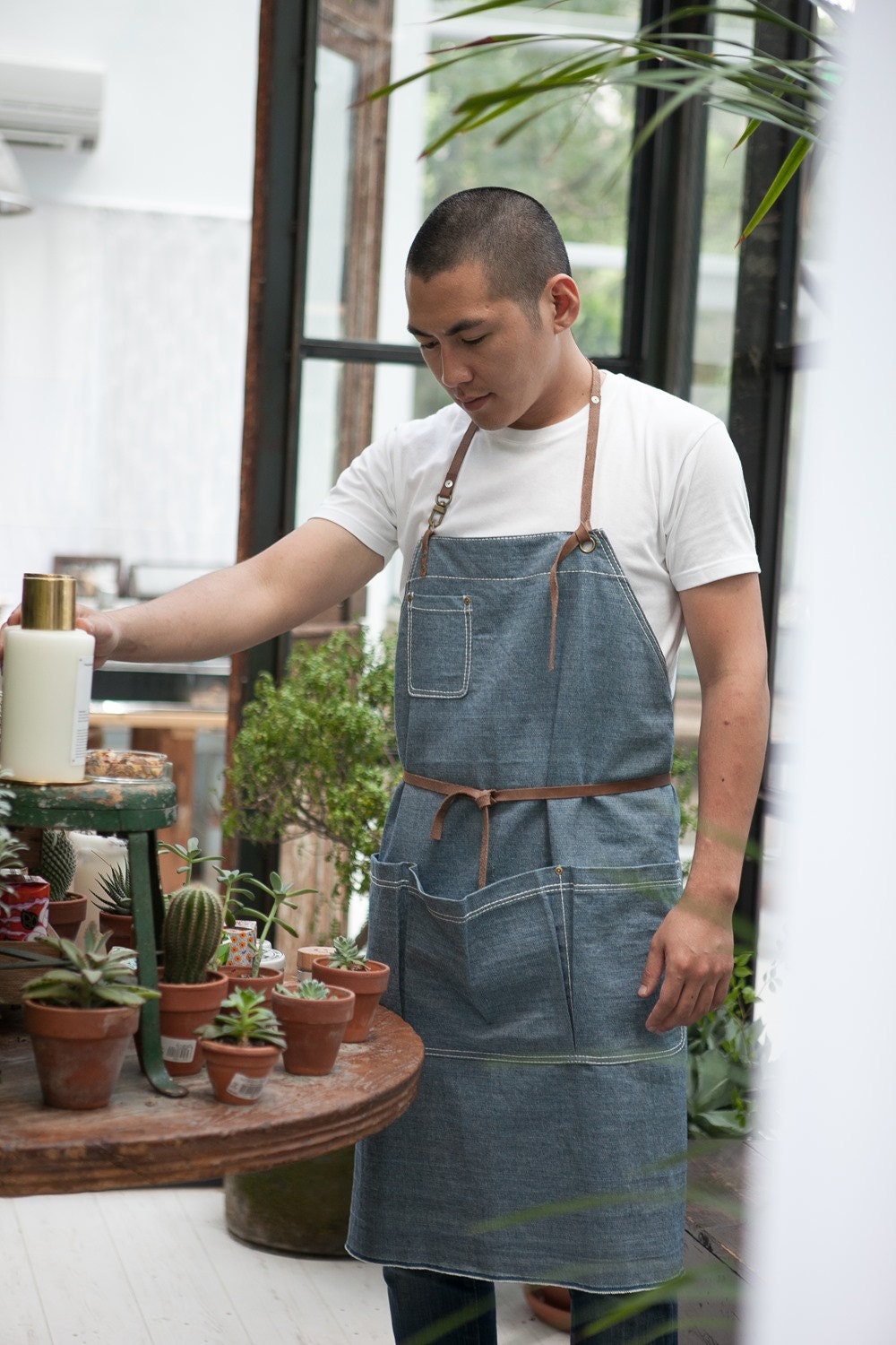 Denim Apron Chef Apron Barbecue Apron Barista Apron Men Apron Women ...