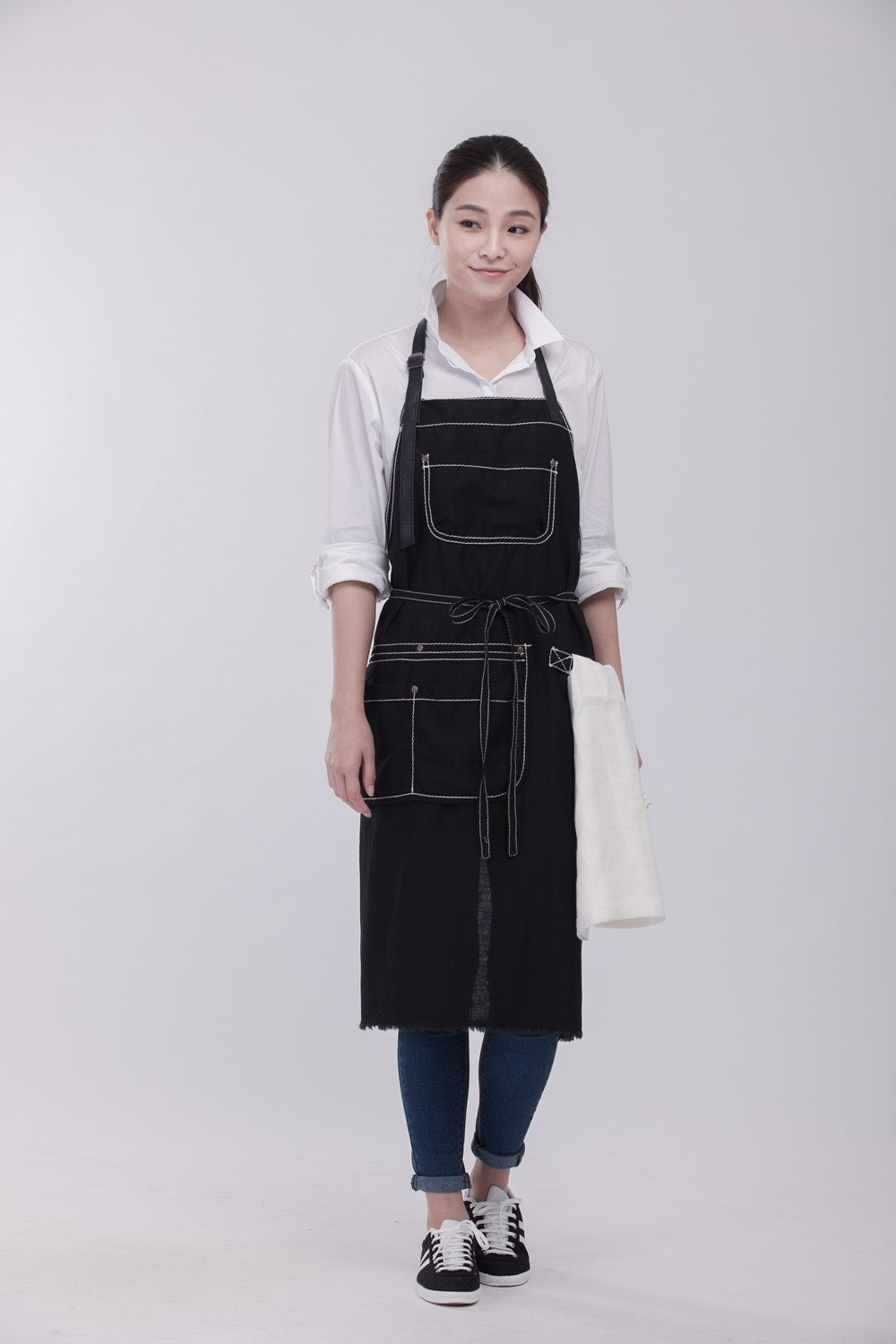 Waxed Canvas Apron | Men and Women's Apron | Work Apron | Barista Apron ...