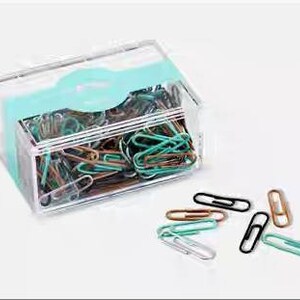 Pastel and Coral Multi Colored Paper Clip 12 Pieces, Purple, Pink, Rose ...