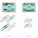 Pastel and Coral Multi Colored Paper Clip 12 Pieces, Purple, Pink, Rose ...