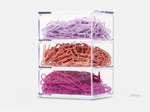Pastel and Coral Multi Colored Paper Clip 12 Pieces, Purple, Pink, Rose ...