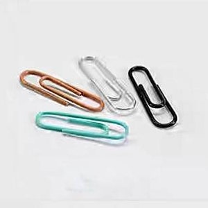 Pastel and Coral Multi Colored Paper Clip 12 Pieces, Purple, Pink, Rose ...