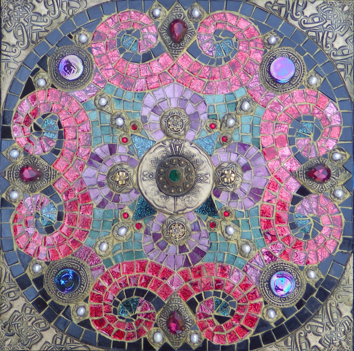 Dorestad Fibula Mosaic Mixed Media Mosaic Based on an 8th | Etsy