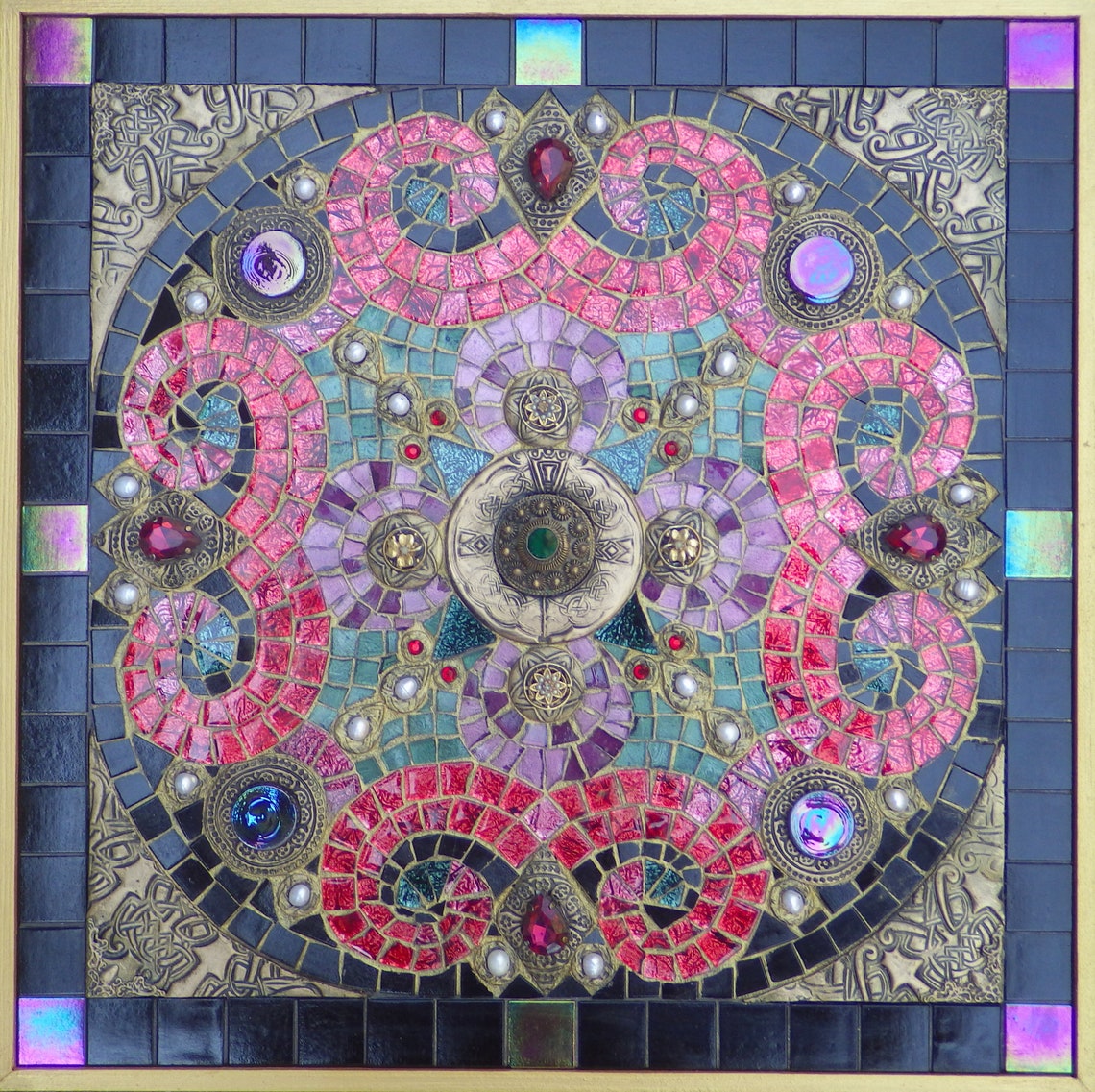 Dorestad Fibula Mosaic Mixed Media Mosaic Based on an 8th | Etsy