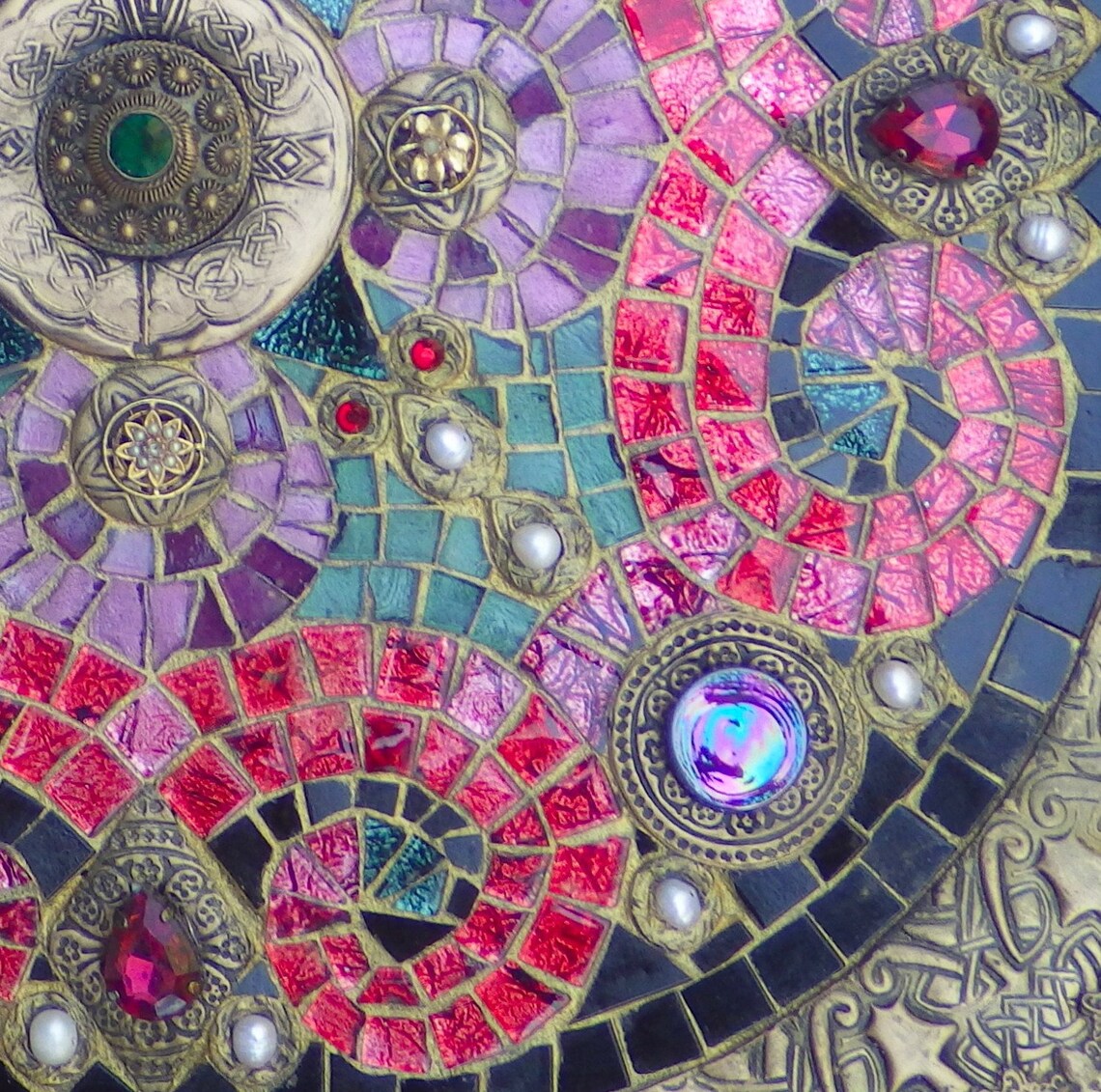 Dorestad Fibula Mosaic Mixed Media Mosaic Based on an 8th | Etsy