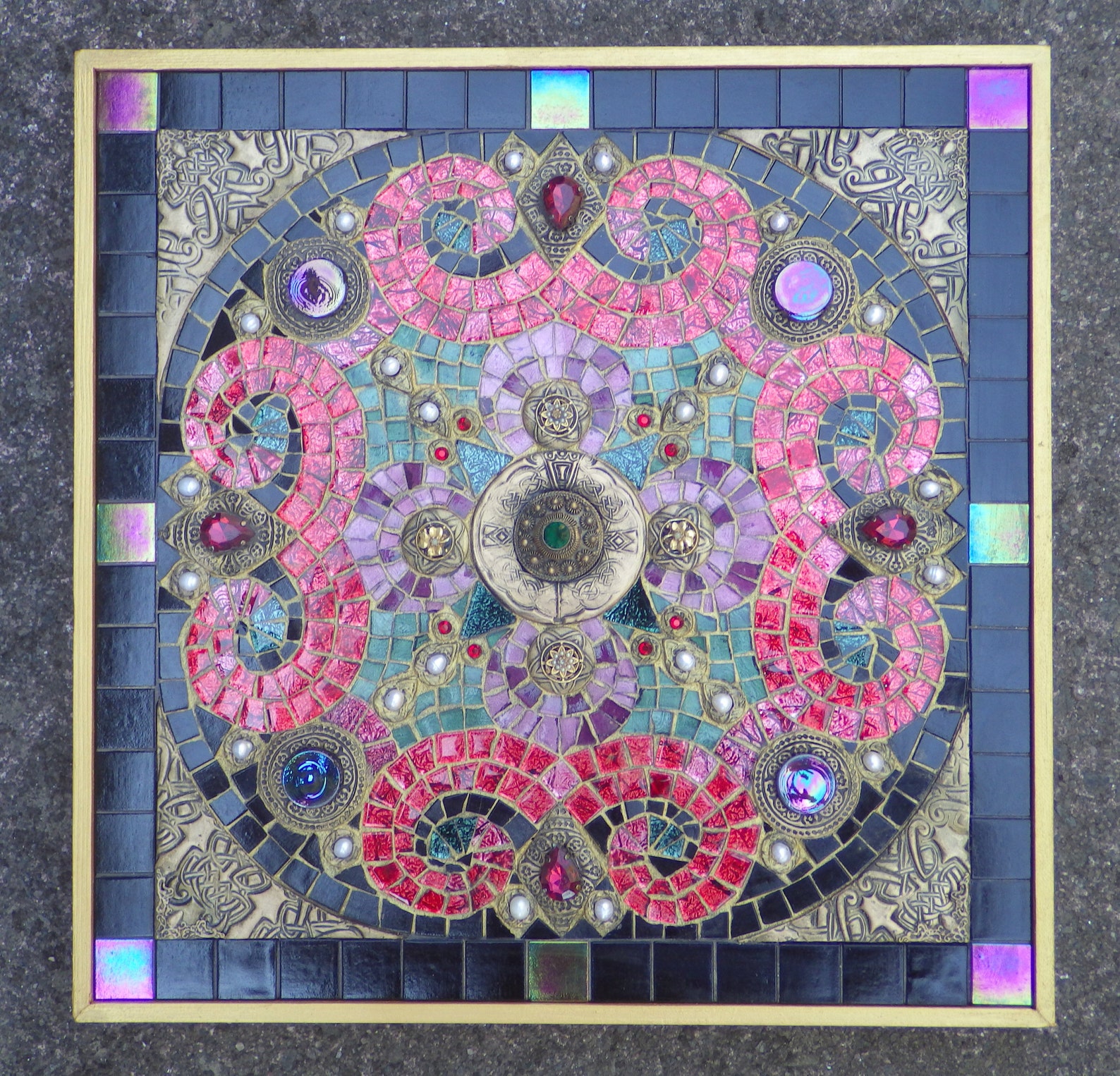 Dorestad Fibula Mosaic Mixed Media Mosaic Based on an 8th | Etsy