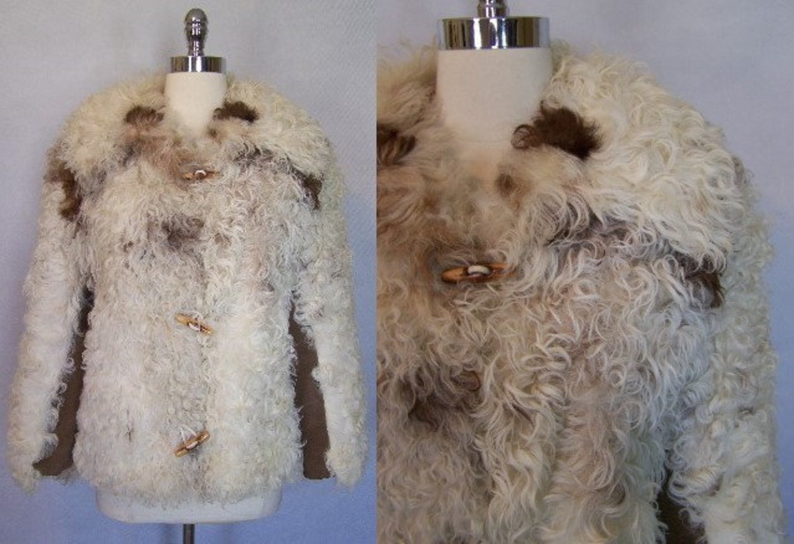 Fab 1970s MONGOLIAN LAMB Fur Suede Boho Hippie Glam Rockstar | Etsy