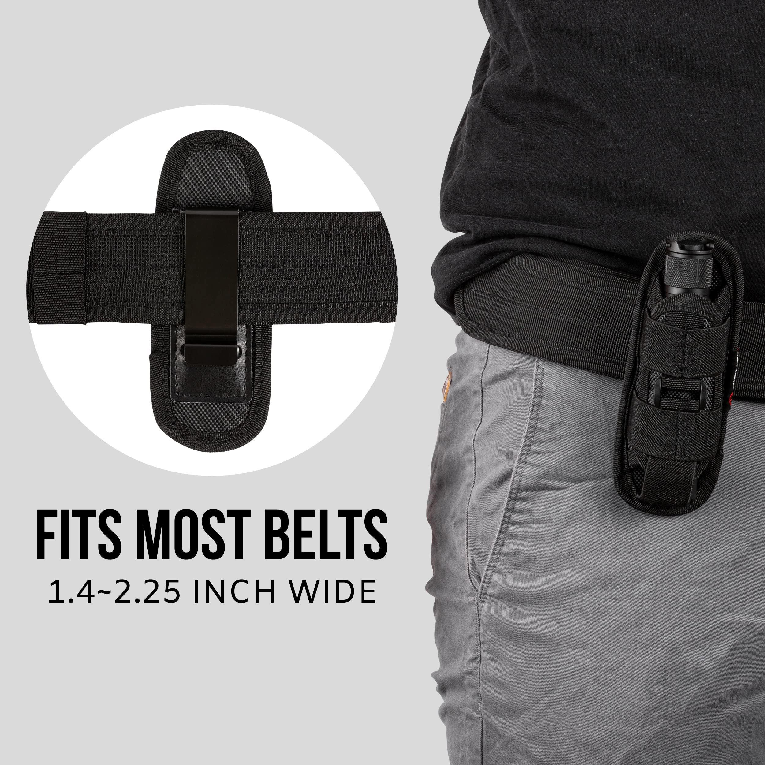 TX11 Tactical Flashlight & TH2C Premium Holster W/ USB Rechargeable ...