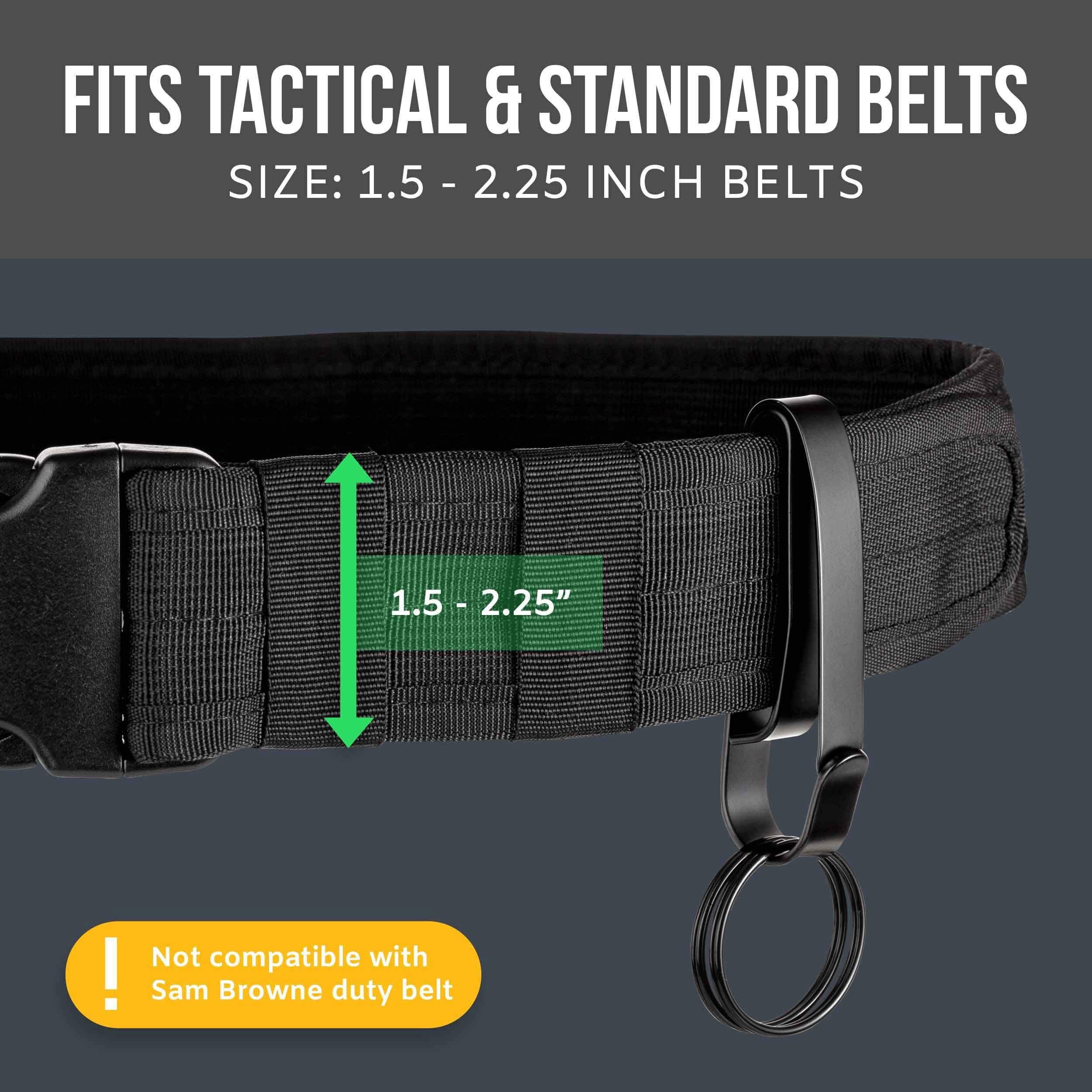 NP NIGHT PROVISION Tactical Key Ring Holder for Duty Belts, Quick ...