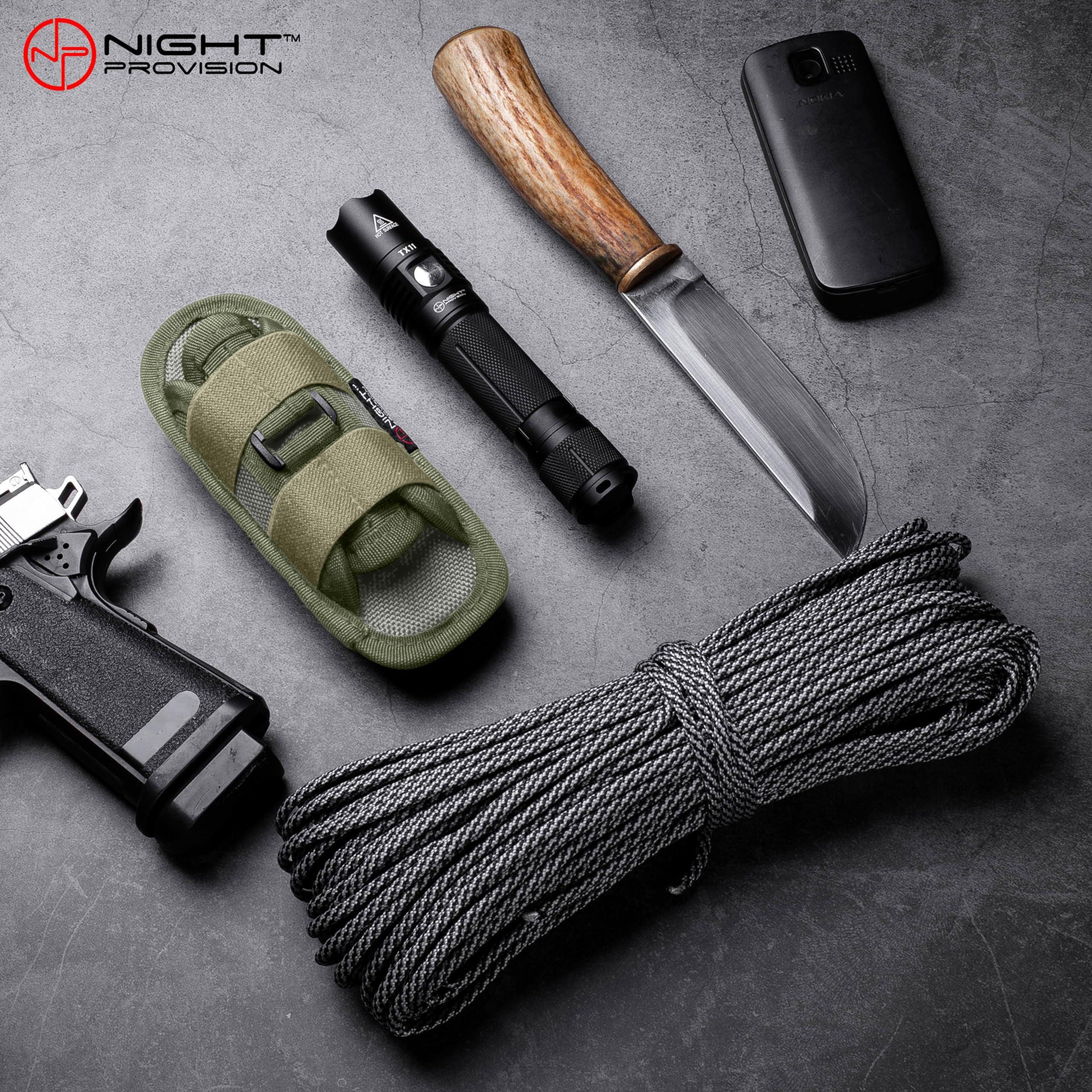 TH1 Tactical Flashlight Holster Duty Belt Pouch Open-end Stretchable ...