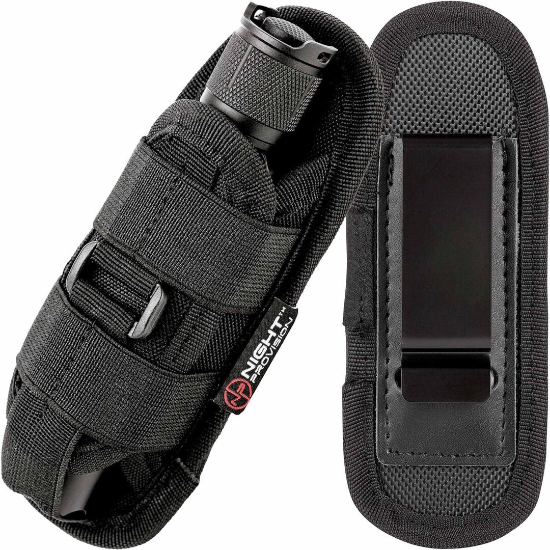 TH2C Compact Tactical Flashlight Holster Improved Closed-end With Metal ...