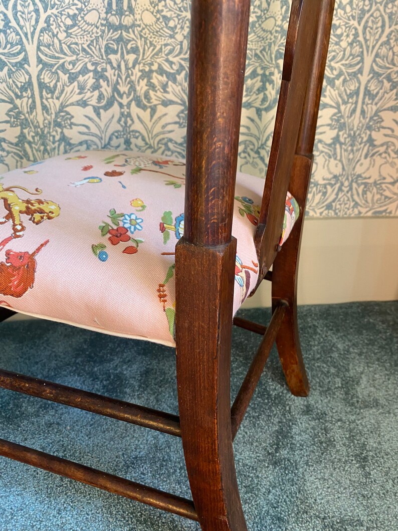 Liberty Child’s Chair - Little Miss Muffet Nursery Rhyme - Upholstered ...