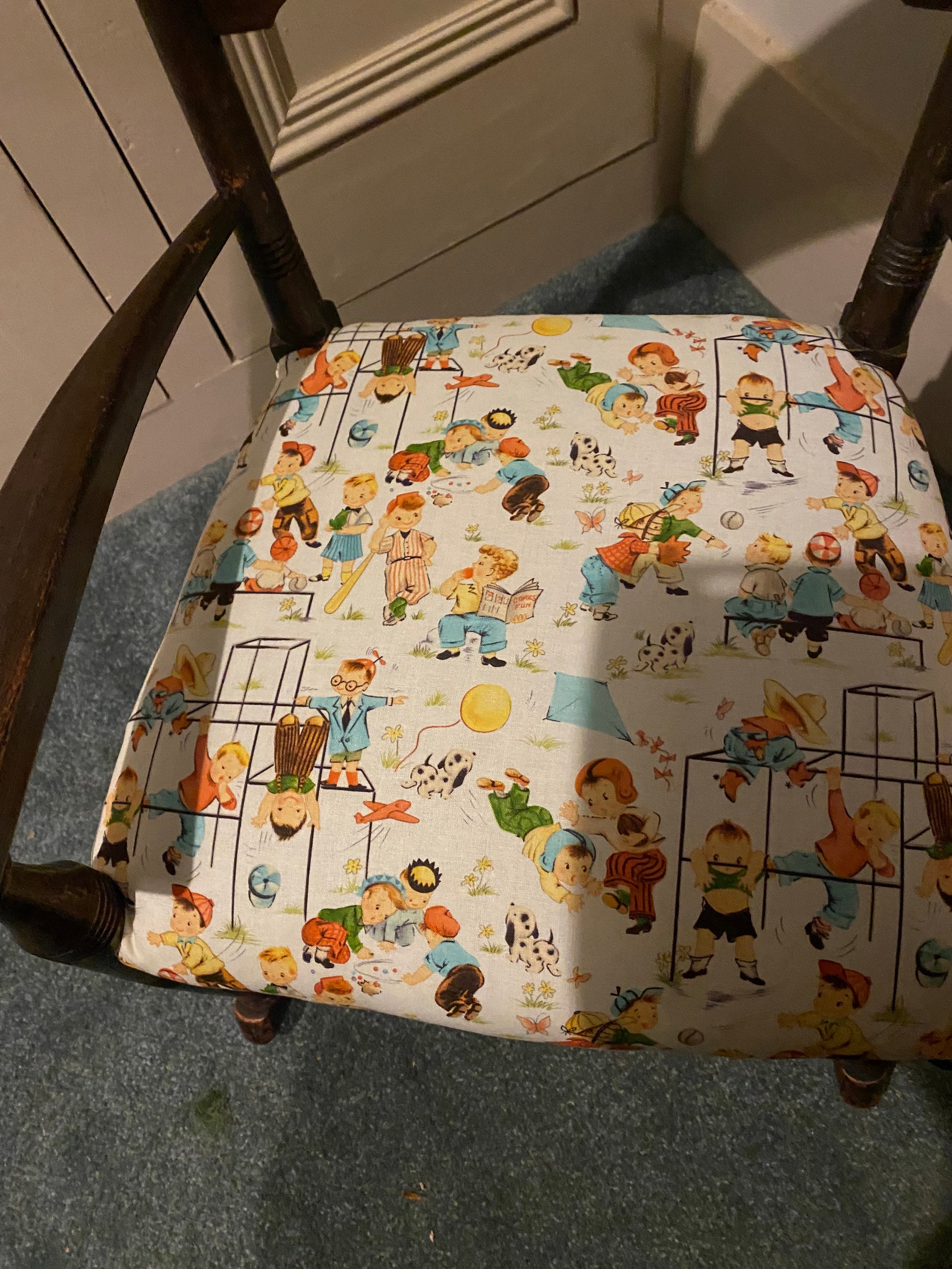 Arts and Crafts Liberty Rocking Chair - Blind Man’s Bluff - Etsy UK