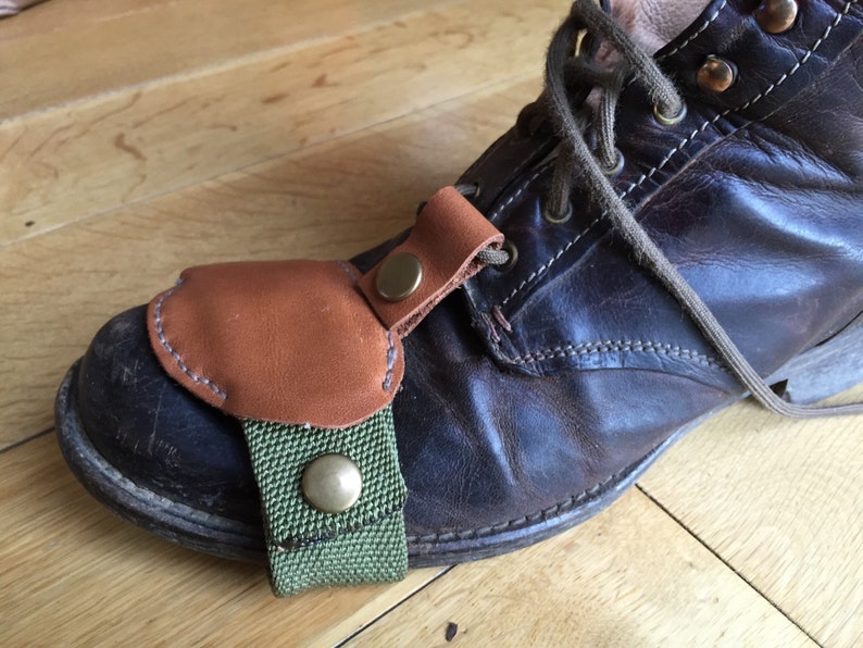 Leather Cafe Racer Boot Shoe Protector Shifter. Hand Made to - Etsy