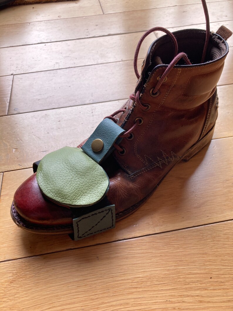 Leather Cafe Racer Boot Shoe Protector Shifter. Hand Made to - Etsy