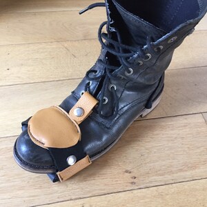 Leather Cafe Racer Boot Shoe Protector Shifter. Hand Made to - Etsy