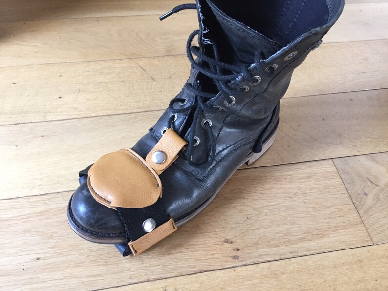 Leather Cafe Racer Boot Shoe Protector Shifter. Hand Made to - Etsy