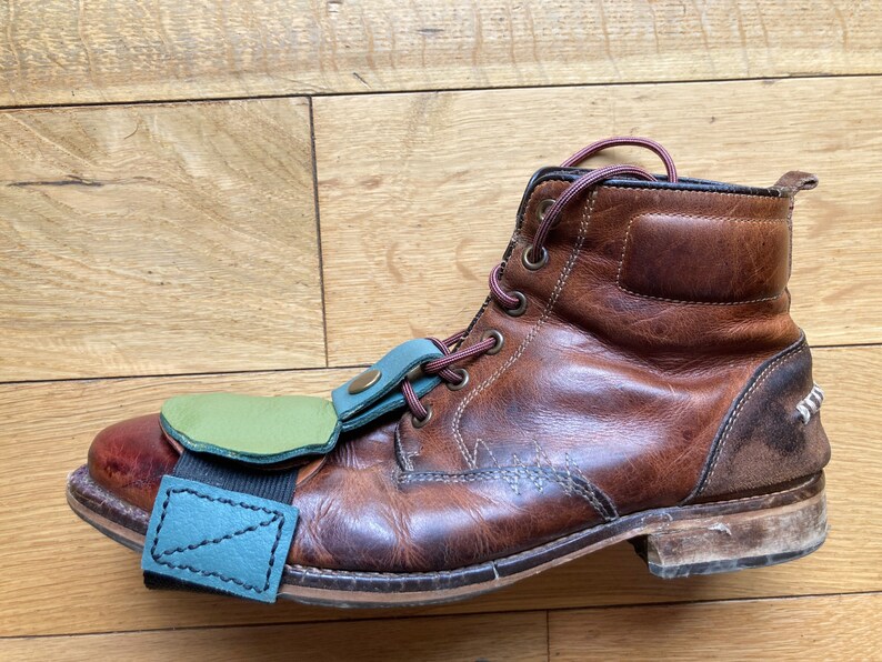 Leather Cafe Racer Boot Shoe Protector Shifter. Hand Made to - Etsy
