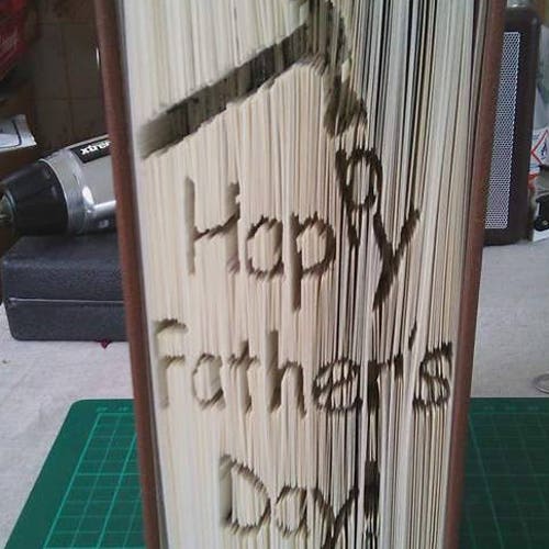 Cut & Fold Book Folding PATTERN Dad Fathers Day Dad My - Etsy