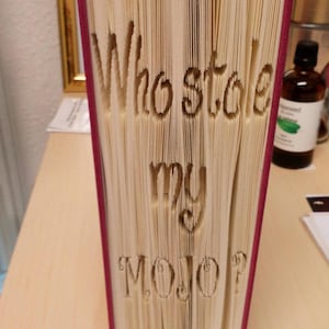 Who Stole My MOJO? Cut & Fold Book Folding Pattern (digital Download ...