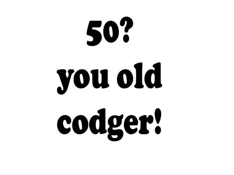 50 You Old Codger Book Folding Pattern digital Download - Etsy UK