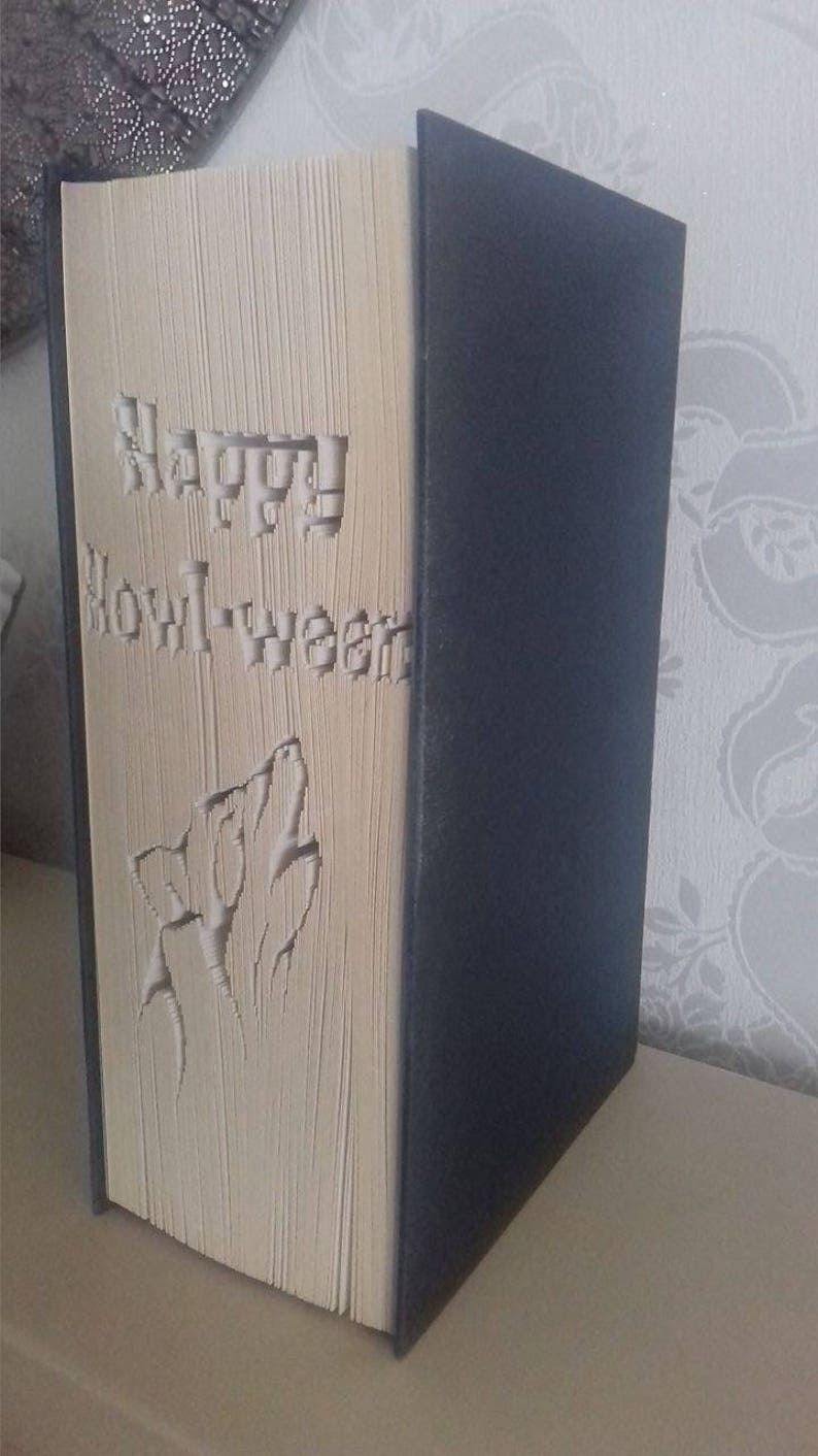 Happy Howl-oween Wolf Cut & Fold Book Folding Pattern (digital Download ...