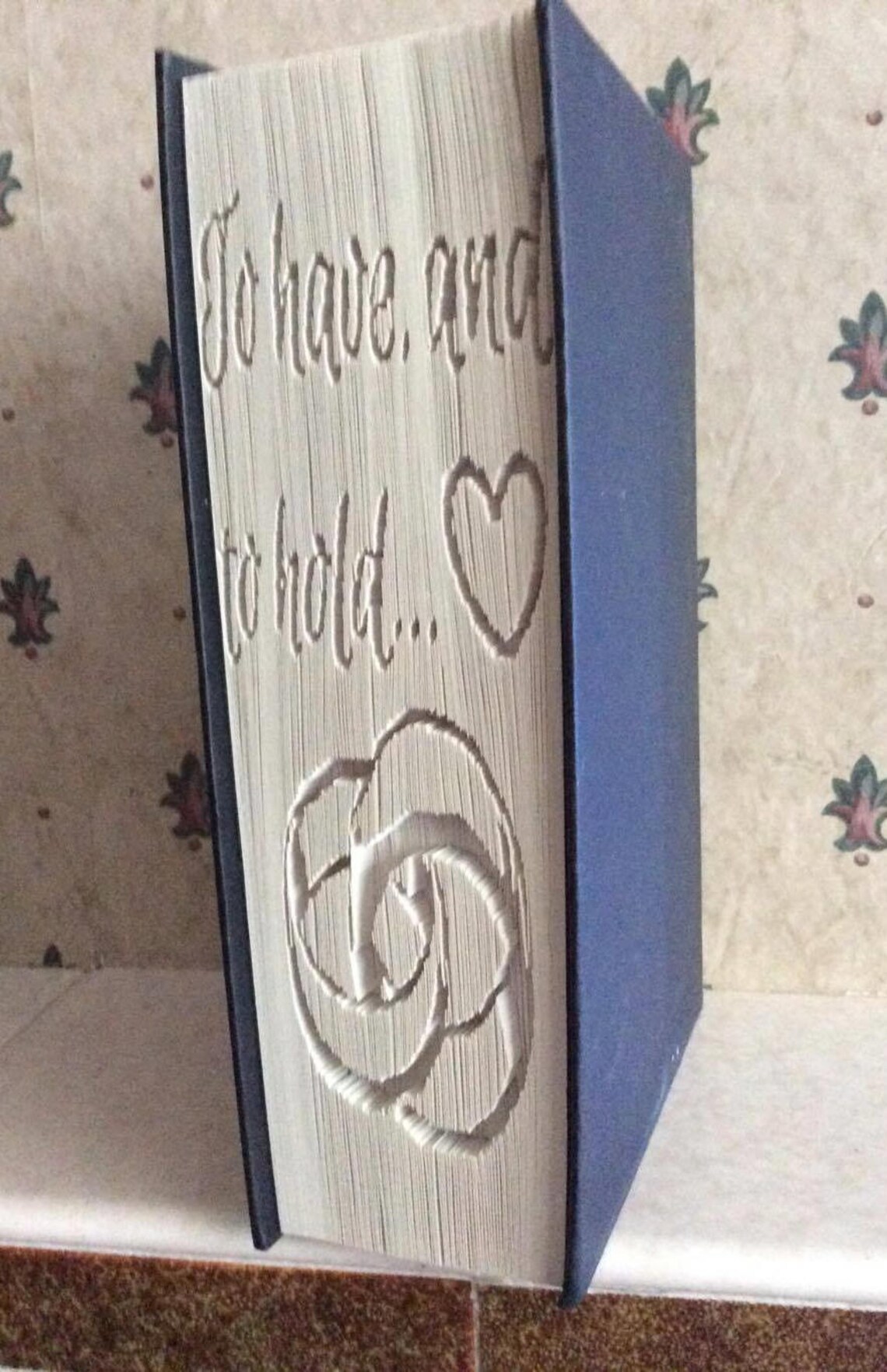 To Have and to Hold Cut & Fold Book Folding Pattern digital - Etsy UK