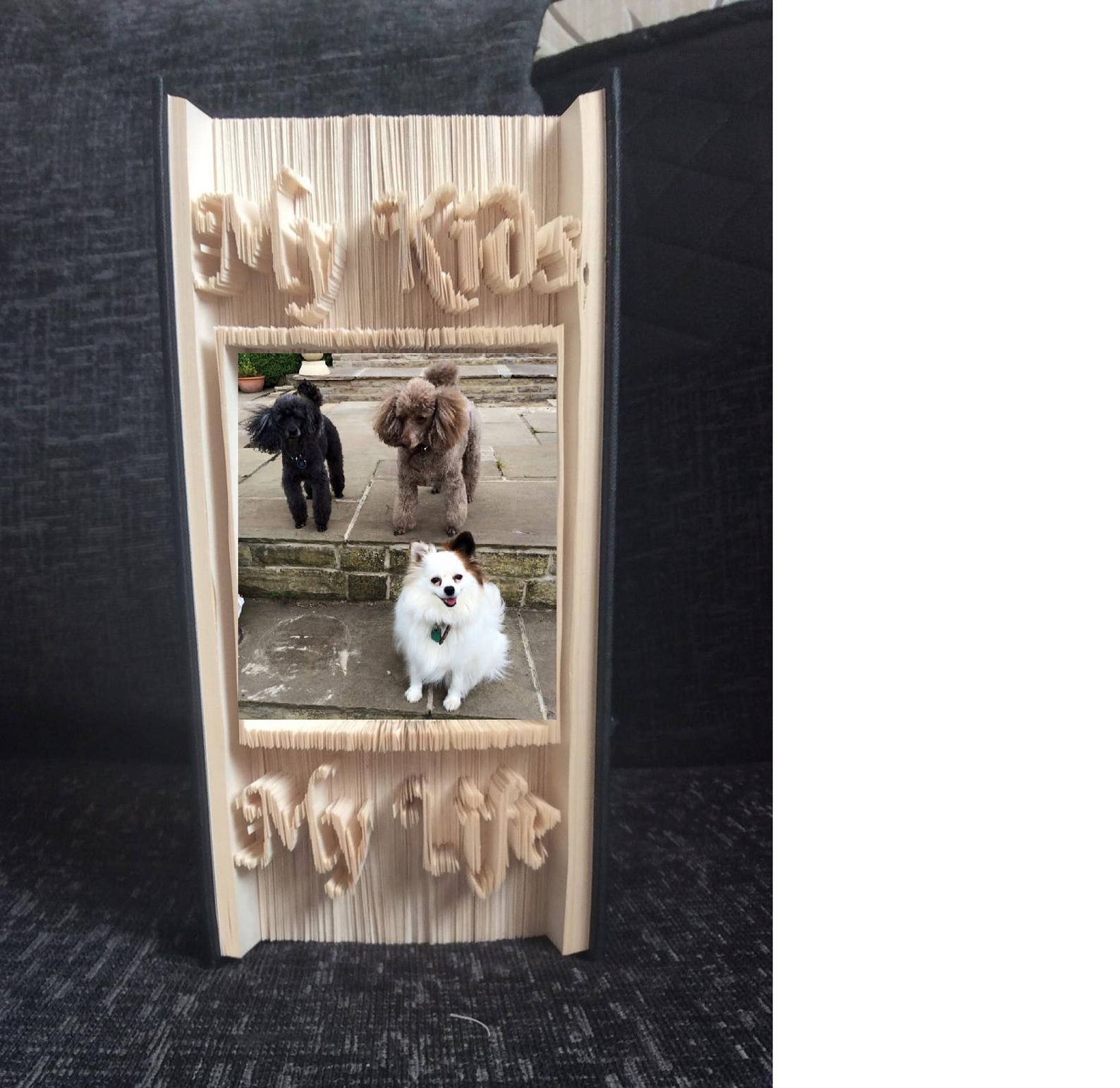 My Kids, My Life Photo Frame Cut & Fold Book Folding Pattern (digital ...