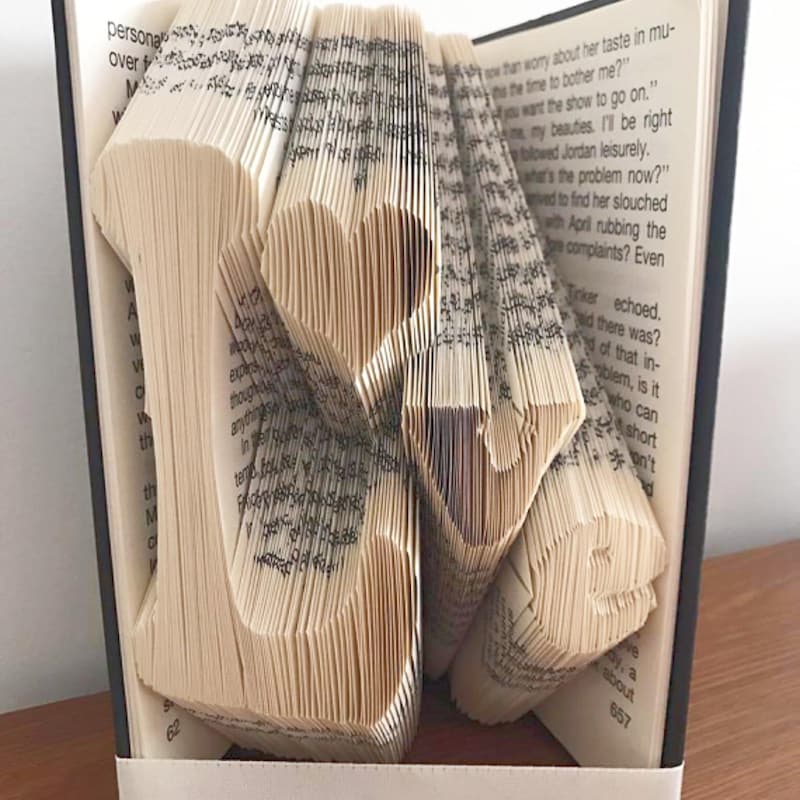 Book folding pattern - Etsy.de