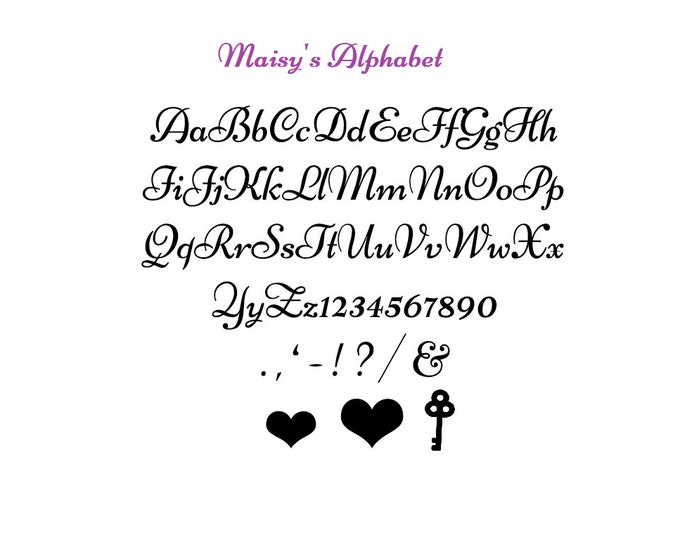 Eve's Full Alphabet (PLUS Flower, Heart & Butterfly and Vowels With ...