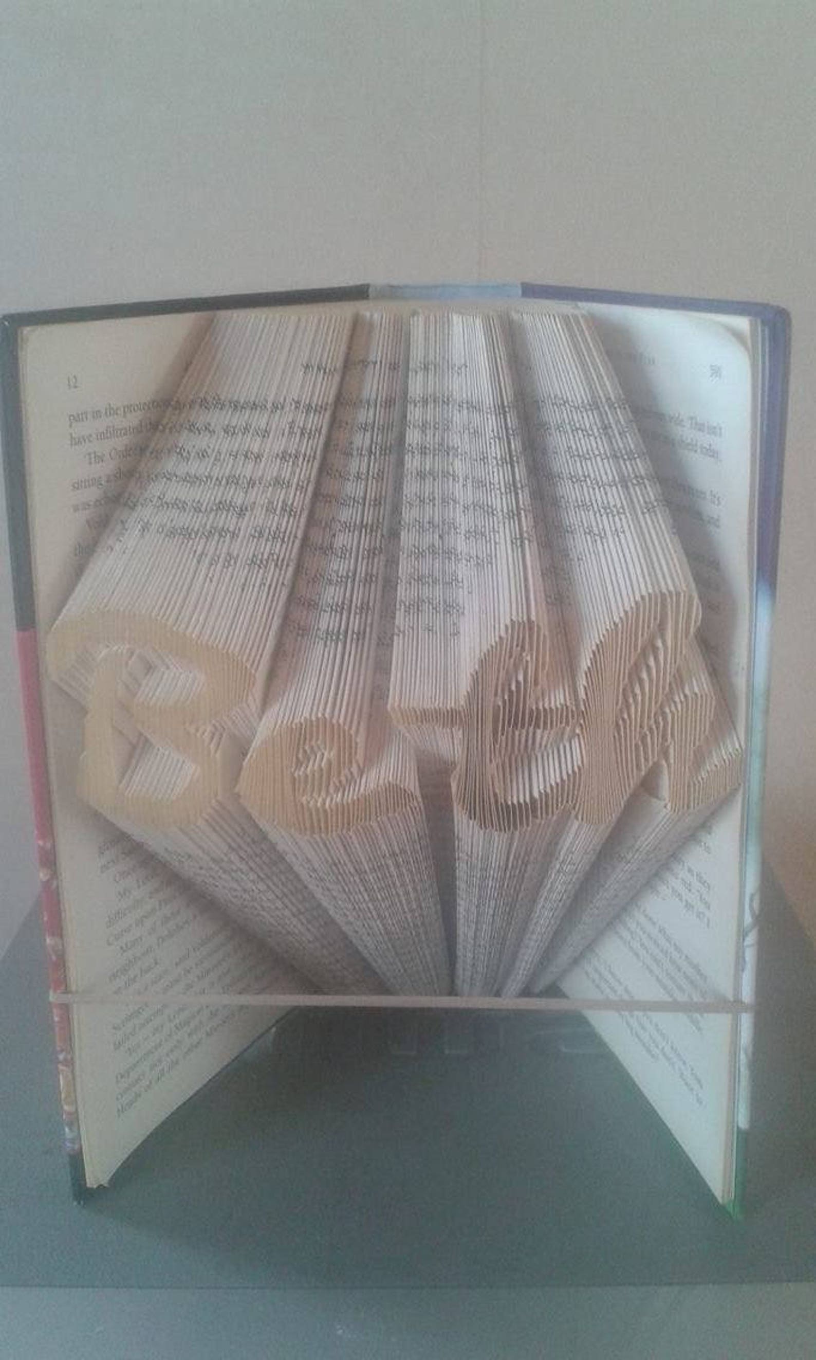 CUSTOM MMF Word Book Folding Patterns Using the Font - Etsy