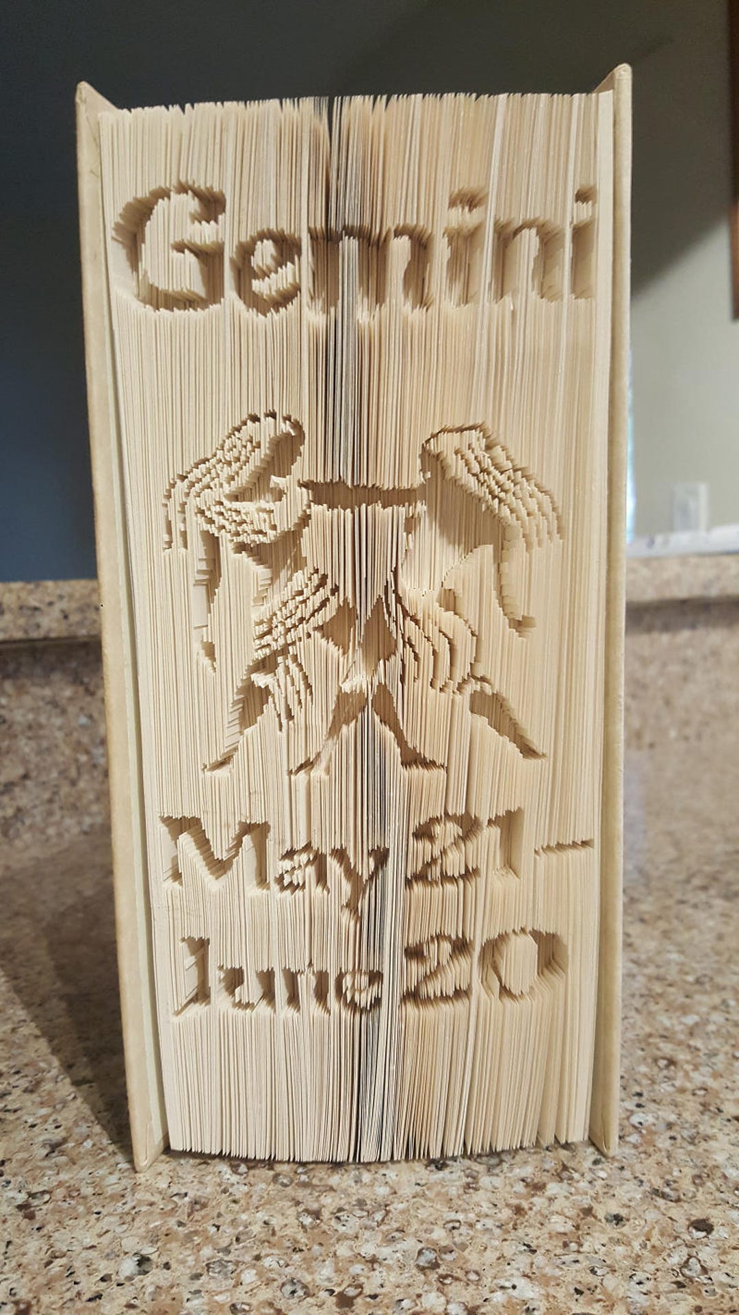 GEMINI, Zodiac Sign Cut & Fold Book Folding Pattern (digital Download ...