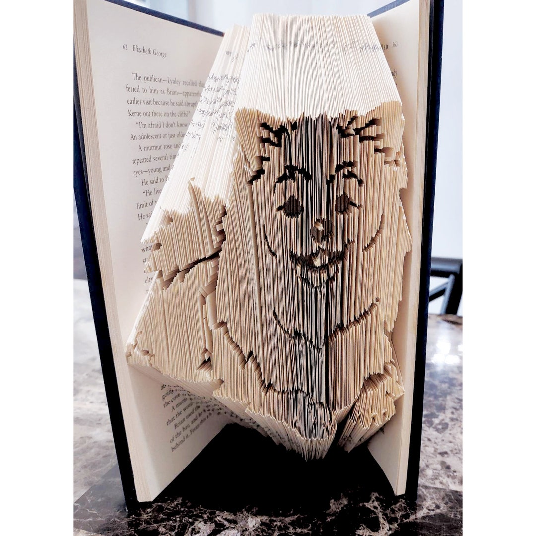 Pomeranian Dog Book Folding Pattern: Combi Written Pattern (digital ...