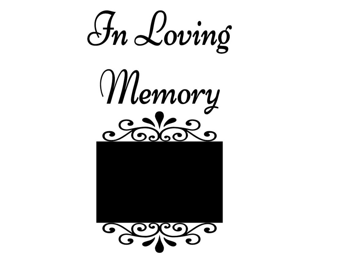 In Loving Memory Photo Frame CUT & Fold Book Folding Pattern - Etsy