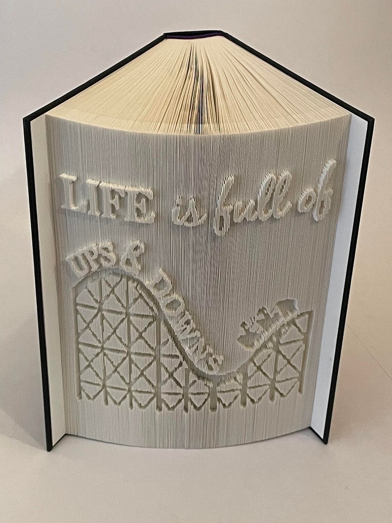Roller Coaster 180 Cut & Fold Book Folding Pattern digital | Etsy