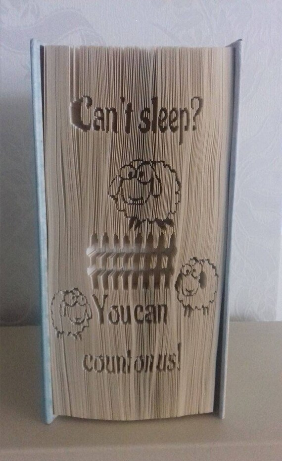 Counting Sheep Cut & Fold Book Folding Pattern digital | Etsy