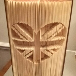 Union Flag Combi or Cut & Fold Book Folding Pattern (PATTERN ONLY ...