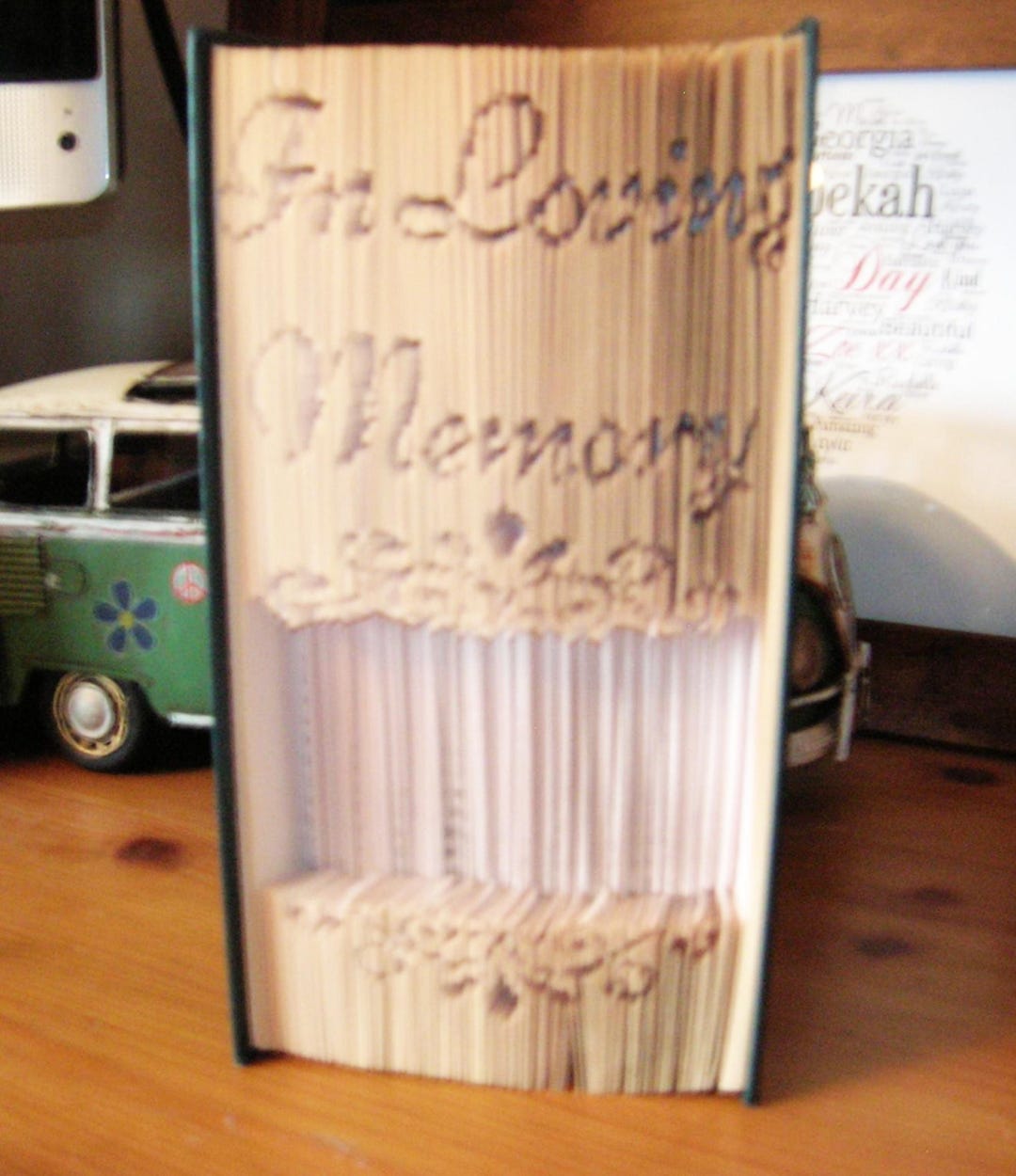 In Loving Memory Photo Frame CUT & Fold Book Folding Pattern (DIGITAL ...
