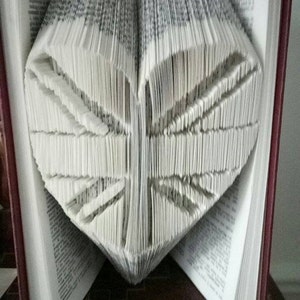 Union Flag Combi or Cut & Fold Book Folding Pattern (PATTERN ONLY ...