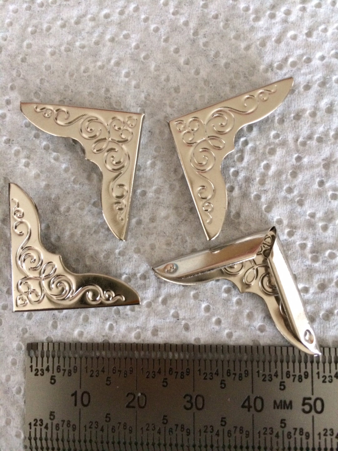 Silver Book Corners - Etsy