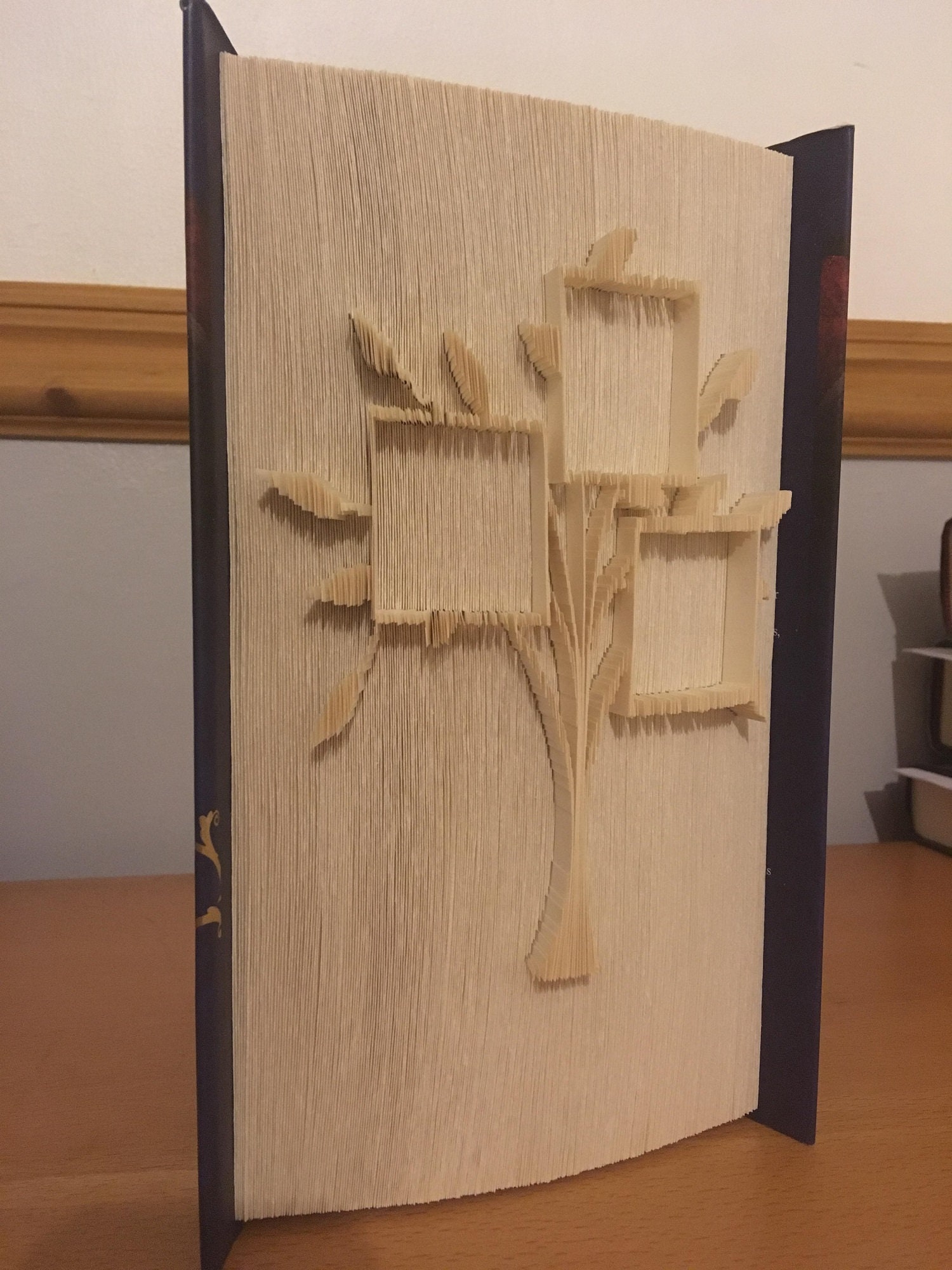 Family Tree Photo Frame CUT & Fold Book Folding Pattern (digital ...