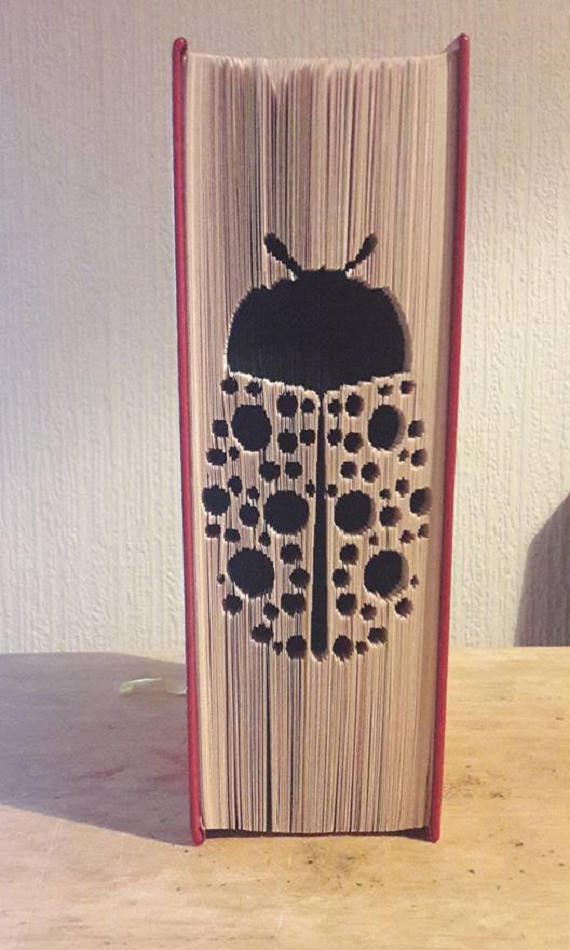 Bubble Ladybird Ladybug Cut & Fold Book Folding Pattern | Etsy