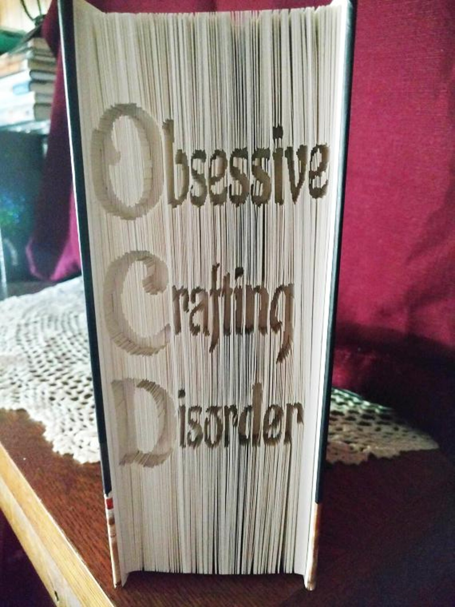 Obsessive Crafting Disorder Cut & Fold Book Folding Pattern (digital ...