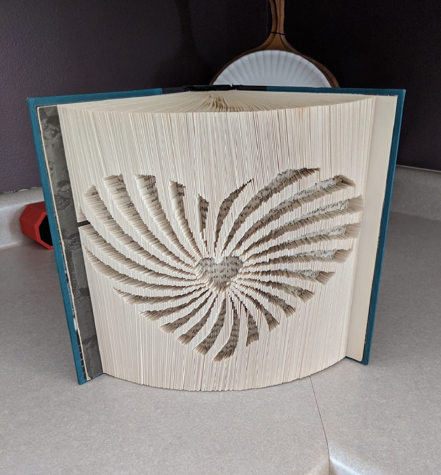 Swirling Heart CUT & Fold Book Folding Pattern Valentines Digital ...