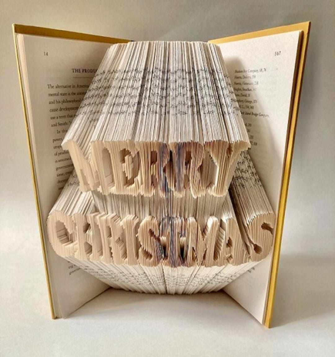 Merry Christmas Book Folding Pattern: Combi Method (PDF Pattern) - Etsy