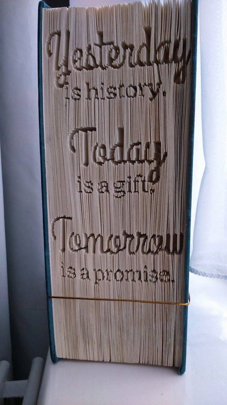 Yesterday,today,tomorrow CUT & Fold Book Folding Pattern (digital ...