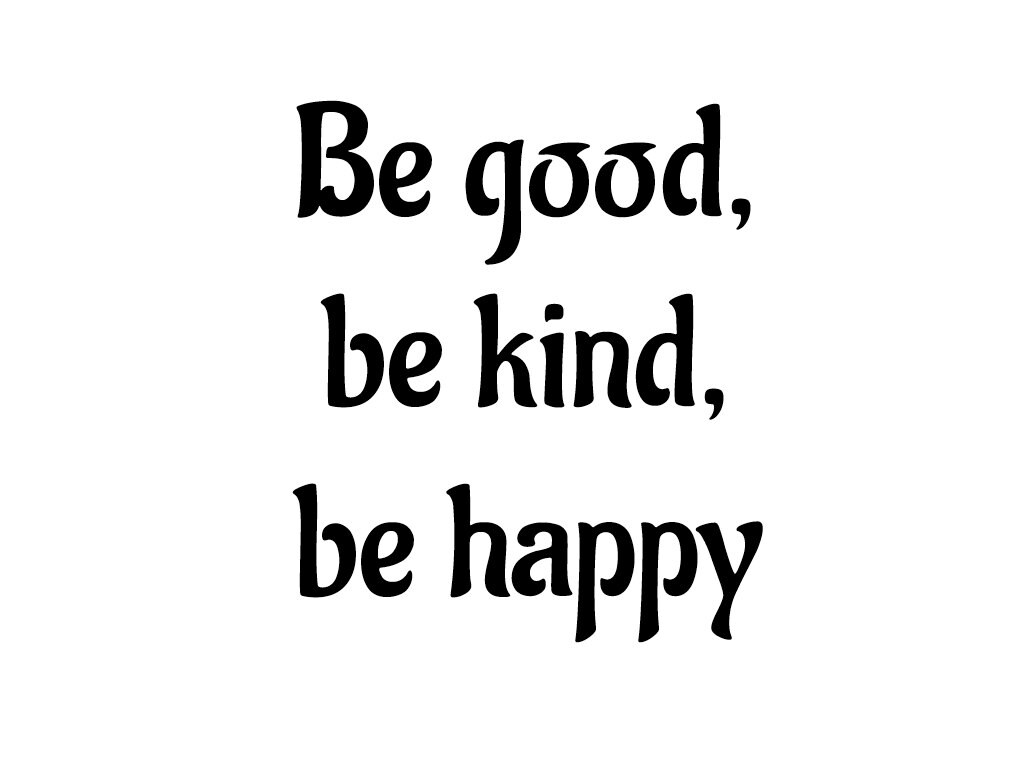 Be Good Be Kind Be Happy Cut & Fold Book Folding Pattern - Etsy UK