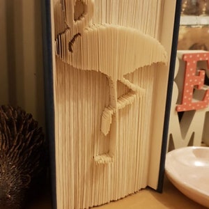 Flamingo CUT & Fold Book Folding Pattern (digital Download PATTERN) - Etsy