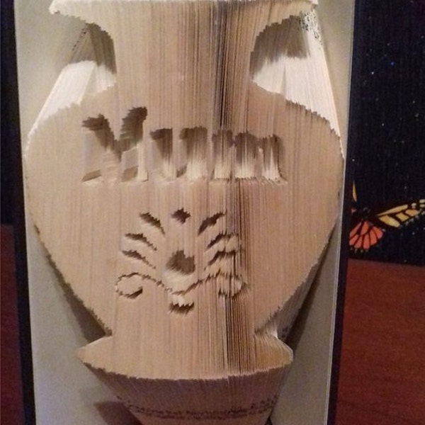 Vase Book Folding Pattern - Etsy