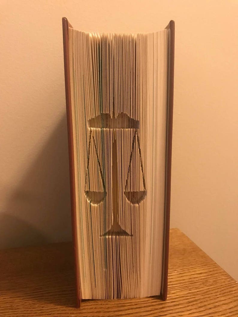 Scales of Justice, Scales, Libra Zodiac Sign Cut & Fold Book Folding ...